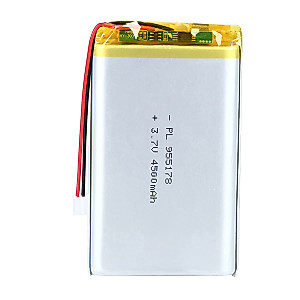 AKZYTUE 3.7V 4500mAh 955178 Lipo Battery Rechargeable Lithium Polymer ion Battery Pack with PH2.0mm JST Connector