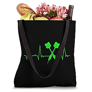 Heartbeat Darts Tote Bag