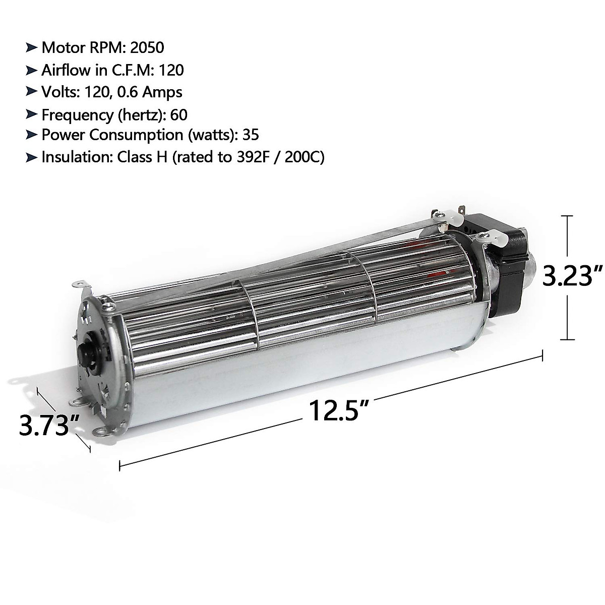 Hongso BLOT Replacement Fireplace Blower Fan KIT for Monessen, Hearth Systems, Martin, Majestic, Hunter Fireplaces