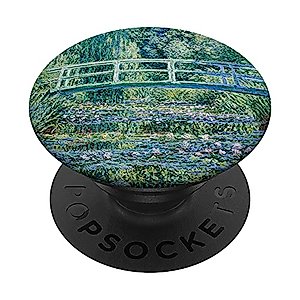 Monet's Water Lilies and Japanese Bridge Modern Art Painting PopSockets Swappable PopGrip