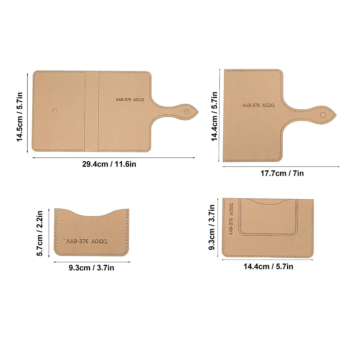 Acrylic Template, Acrylic Bag Template Set Passport Bag Pattern Making Stencil Cutting Leather Craft Tool Quilting Sewing Tool