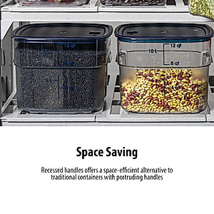 Cambro FreshPro 22Qt Food Storage Container in Clear for Industrial and Kitchen Use, Pantry Organization and Ingredient Freshness