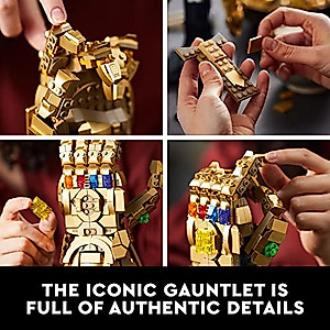 LEGO Marvel Infinity Gauntlet Set 76191, Collectible Thanos Glove with Infinity Stones, Collectible Avengers Gift for Men, Women, Him, Her, Model Kits for Adults to Build