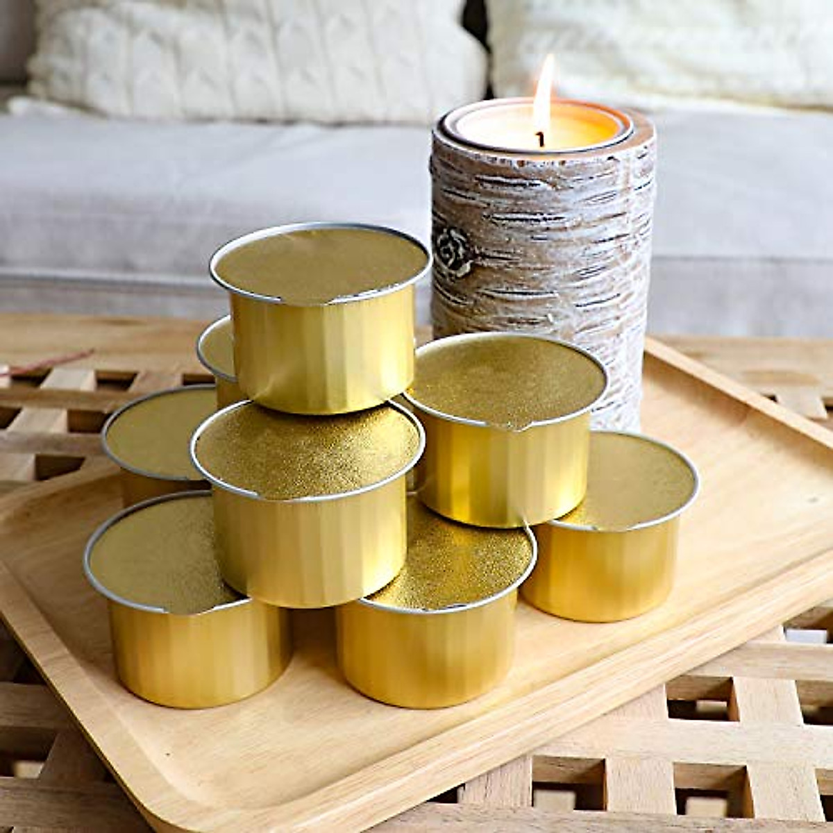 Citronella Candles Outdoor, Citronella Candles, 24 Pack Candle, 240H Burning for Natural Soy Candle, Citronella Candle, Portable Camping Candles Set for Patio Garden Balcony BBQ, Gifts for Summer