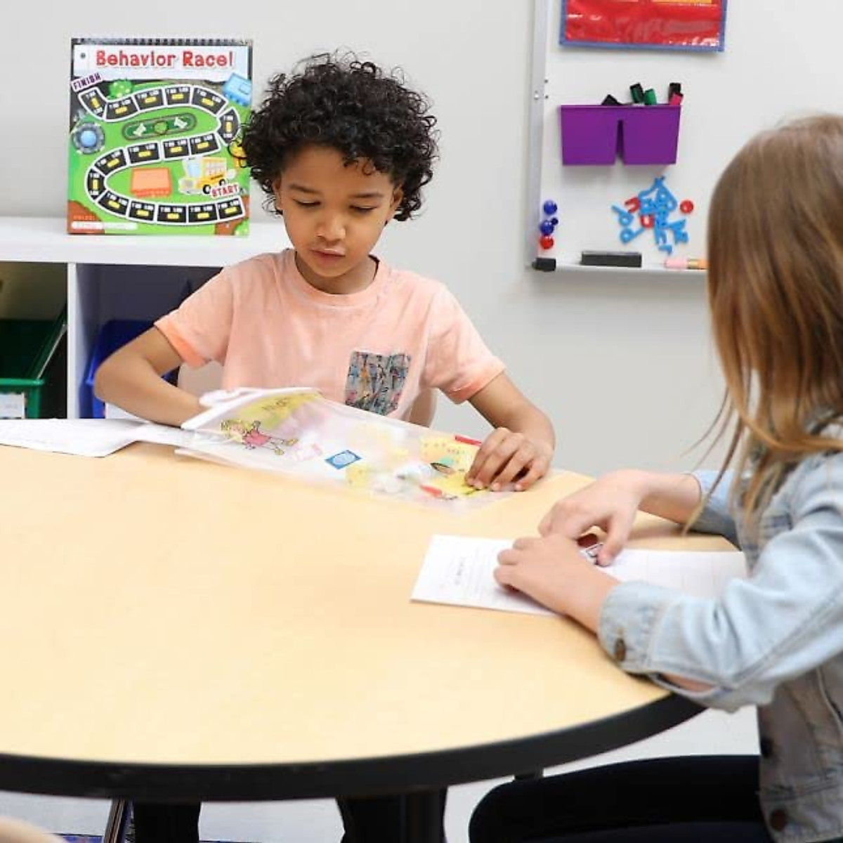 Really Good Stuff Hang-Up Clear Plastic Bags – Store Student Materials, Books, Center Activities – Safely Send Home Assignments – Sturdy Snap Shut Hanging Plastic Bags, 11”x13 3/4” (Set of 12)