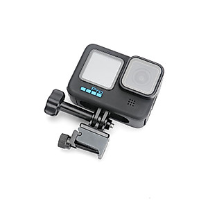 SEASKY GM03 Aluminum Metal Gun/Airsoft Picatinny Rail Mount Bracket Adapter Holder for Gopro Hero 12/11/10/9 DJI Action 4/3/2 Insta360 Go 3 Sports Camera Accessories Hunting POV/Vlog Wargame (GM03)