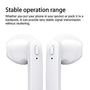 WAVEFUN Wireless Earbuds, Bluetooth Earbuds Bluetooth Headphones with Microphone Waterproof True Wireless Earbuds Stereo Sound Deep Bass Crystal-Clear Calls Headset for Sports Workout Home Office