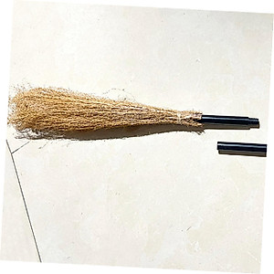 LALADEFIEE Masquerade Witch Broom Halloween Witch Besom Prom Props Halloween Besom for Decor Wizard Broomstick Halloween Costume Halloween Home Decor Broom Prop Toy Broom Ornament Wooden