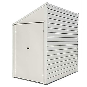 Arrow Shed 4' x 7' Yardsaver Compact Galvanized Steel Storage Shed with Pent Roof