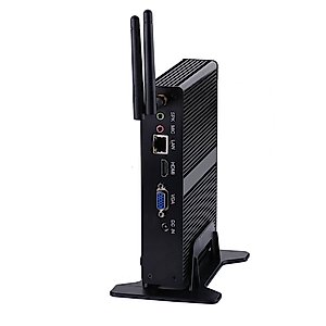 HUNSN Fanless Mini PC, Desktop Computer, HTPC, Nano Kodi Box, J1800 N2910 N2920 N2930, Windows 11 / Linux Ubuntu, BM11, VGA, HDMI, USB3.0, 4 x USB2.0, LAN, 4G RAM, 64G SSD
