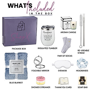 Get well soon gift for women|11 pcs care package for women | Thinking of you get well gifts for women after surgery - Unique Birthday gift - Get well gifts for woman after surgery