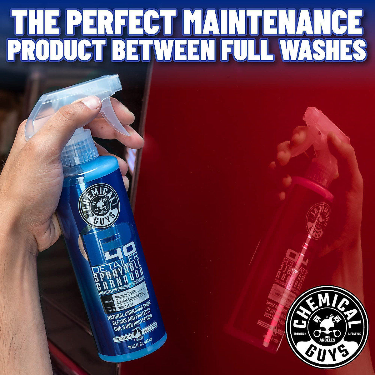 Chemical Guys WAC_114_16 P40 Detailer Quick Detailer and UV Protectant (16 oz)