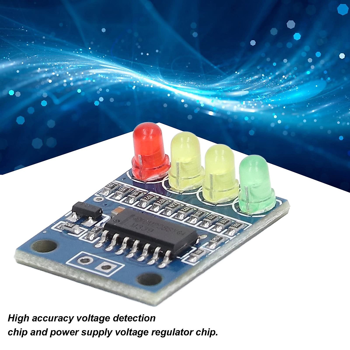 2Pcs Battery Level Indicator Battery Capacity Module Battery Level Indicator Module Module Capacity Tester Board 4 Phase 12V with 4pcs LED