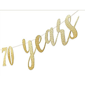 Cheers to 70 Years Banner - 70th birthday banner，happy 70th birthday banner,70th anniversary banner,70th birthday banner for men/women,70 Party Decorations banner