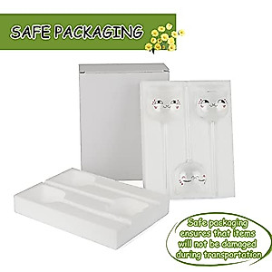 Jitnetiy 3 PCS Hand-Blown Glass Self Watering Globes,Plant Watering Bulbs,for Indoor Outdoor Plant (Clear Cat)