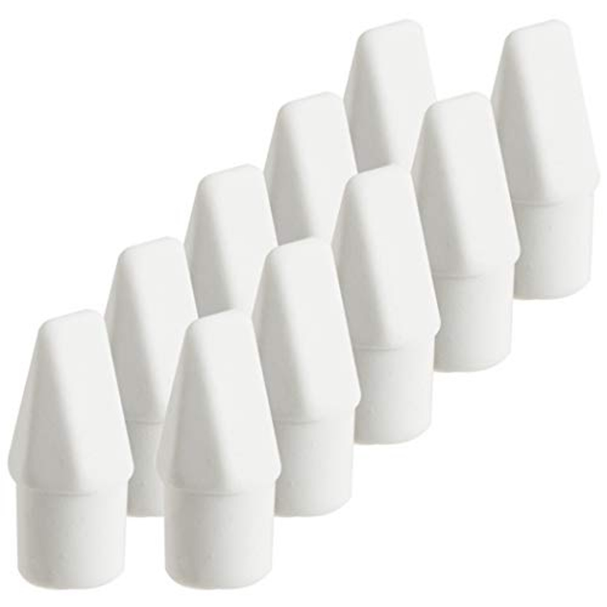 Pentel Arts Hi-Polymer White Cap Erasers (ZEH02PABP10)