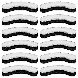 12pcs Cat Water Fountain Filters for NPET WF050 & WF100, Arc-Shaped Foam Sponge for Dog Water Dispenser Clear Pet Water Fountain Filter with Triple Filtration System Replacement Accessories