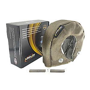 T3 Titanium Fiber Turbocharger Heat Shield Cover Inner high silica cloth and stainless steel knitted wire mesh inner liner