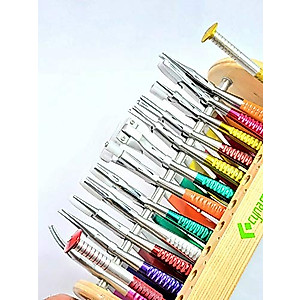 ArtLab Premium German Optical Plier Eyeglass Repair Tool Kit -14 Each Optician ! Optical Pliers,Eyeglasses Tool Set- with 12 Optician’s Pliers and 2 Screwdrivers with Stand