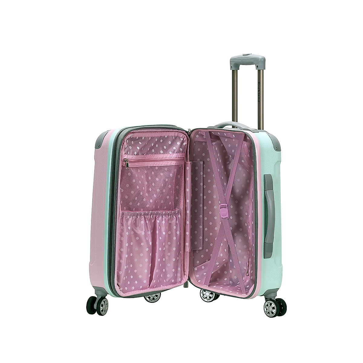 Rockland London Hardside Spinner Wheel Luggage, Mint, Carry-On 20-Inch