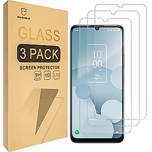 Mr.Shield [3-Pack] Screen Protector For TCL 40 XL [Tempered Glass] [Japan Glass with 9H Hardness] Screen Protector