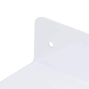 Garosa Hair Dryer Holder Wall Mounted Blow Dryer Holder Hair Dryer Rack Stainless Steel Hair Blow Dryer Rack Storage Hanger Hole Punch Installation White