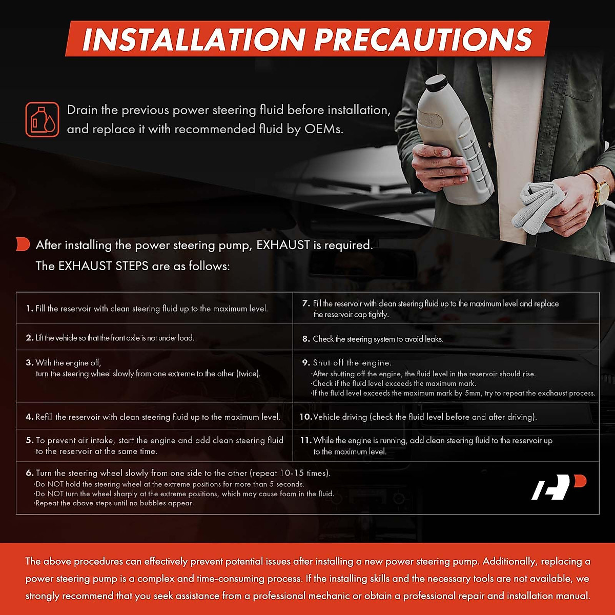 A-Premium Power Steering Pump, with Reservoir, Compatible with Chevrolet & GMC -1980-1987- C10 Suburban, C20 Suburban, K10 Suburban, K20 Suburban, K30, K5 Blazer, P20, P30, R10, C1500 Suburban, Jimmy