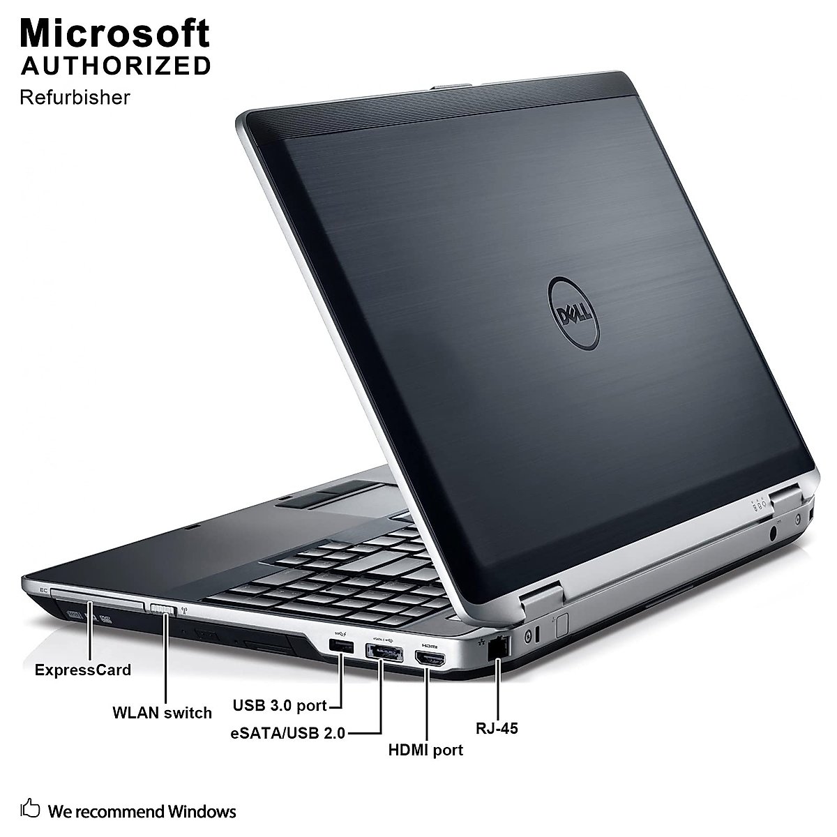 Dell Latitude E6530 15.6INCH FHDplus (19201080), Intel Core I5 3210M Upto 3.1G, 8G DDR3, 512GB SSD, DVD, WiFi, VGA, HDMI, USB 3.0, Win10 64 Bit-Multi-Language(CI5)(Renewed)