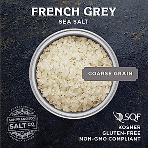 French Grey Sea Salt 2 lb. Bag Coarse Grain - Sel Gris by San Francisco Salt Company