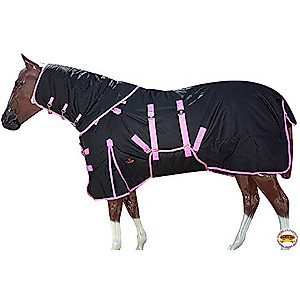 HILASON 1200D Turnout Winter Horse Neck Cover Belly Wrap Blanket - 78 Inches | Horse Blanket | Horse Blankets for Winter Waterproof | Horse Turnout Blanket | Horse Turnout