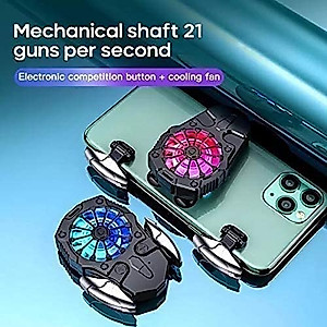 MZLXDEDIAN Mobile Phone Cooler, Cellphone Fan for Mobile Gaming Phone, Game Handle Radiator Mobile Phone Cooler Mini Cooling Fans, Works with iOS& Android