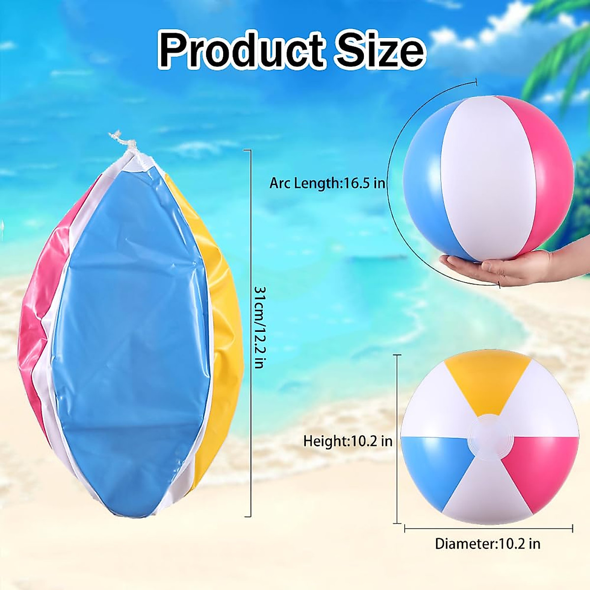 Summer Pool Beach Party Decorations 146pcs Beach Ball Tropical Balloon Garland Arch Kit for Kids Luau Hawaii Birthday Party Supplies