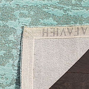 Safavieh Marbella Collection 2'3" x 6' Blue/Turquoise MRB631K Handmade Abstract Chenille Runner Rug