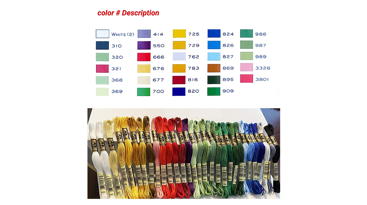 DMC Embroidery Floss Pack - Colorful Holiday Collection