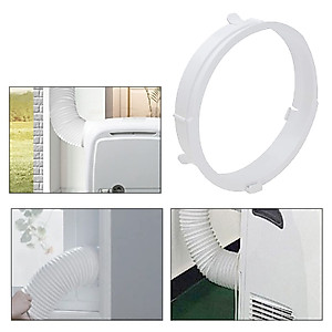 LAPUTA Exhaust Hose Connector Portable Cost-Effective Low Wind Noise ABS RV Mobile Air Conditioner Duct Interface for KYR-35/KY-25 White