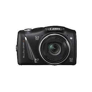 Canon PowerShot SX150 IS 14.1 MP Digital Camera with 12x Wide-Angle Optical Image Stabilized Zoom with 3.0-Inch LCD (Black) (OLD MODEL)