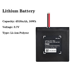 JAOYSTII HAC-003 Battery Replacement Compatible with Nintendo Switch Console, 4310mAh Battery with Screwdriver Repair Tool Kit