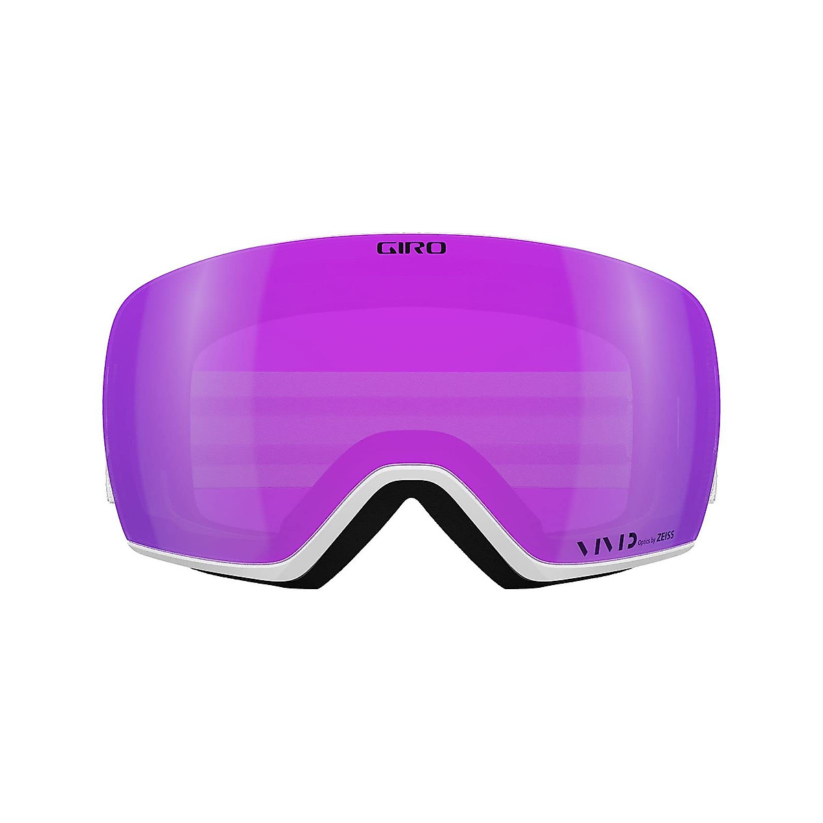 Giro Lusi Ski Goggles - Snowboard Goggles for Women - White Limitless Strap with Vivid Pink/Vivid Infrared Lenses