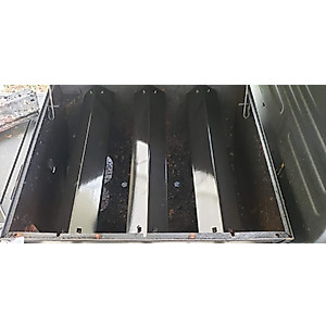 Grill Replacement Parts for Char Griller Chargriller 5050 5650 3001 Grills, Porcelain Steel Heat Plate, Heat Shield, Flame Shield, Burner Cover, Flavor Bars Replacement for Chargriller, King Griller