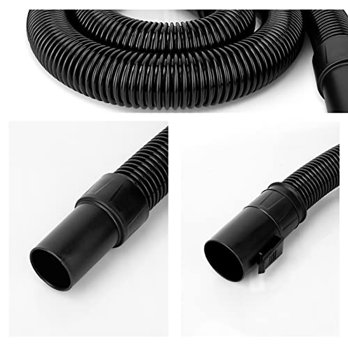 Stanley 19-1100 Wet and Dry Vacuum Extension Hose, 1-7/8 inch, 6 Feet, Fit for Stanley 6-18 Gallon Wet/Dry Vacuum Cleaners, Compatible with SL18191P, SL18199P, SL18701P-10A, Black