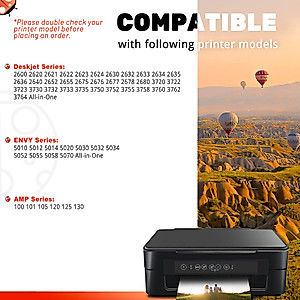 COCCINK 65XL Remanufactured Ink Cartridge Replacement for HP 65 XL N9K04AN for Envy 5055 5052 5058 DeskJet 3755 2655 3720 3722 3723 3752 3758 2652 Printer (1 Black, 1 Tri-Color) High Yield Combo Pack