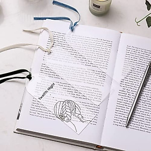 UNIQOOO 6x2” Rose Gold Acrylic Bookmark, DIY Acrylic Blanks, Personalized Journal Planner Bookmark, Gift, 1/16 inches Thick, 20 Pack (Frosted Arch 20pcs)