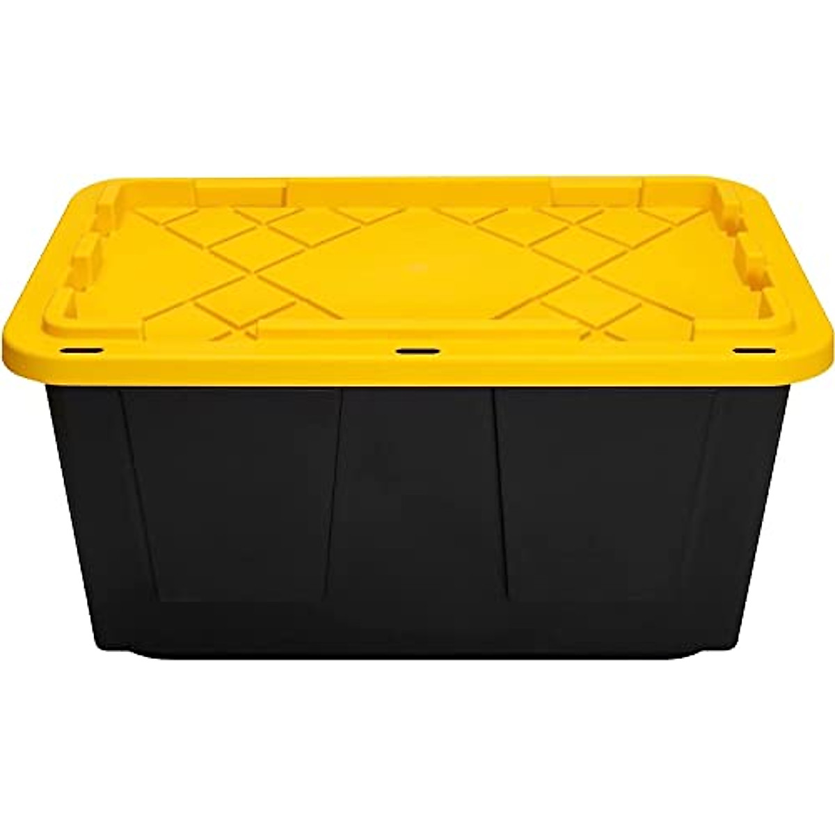 GREENMADE 27 Gallon Black & Yellow Storage Container (1-Pack)