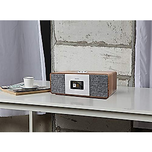 LEMEGA MSY3 Music System,WIFI Internet Radio,FM Digital Radio,Spotify Connect,Bluetooth Speaker,Stereo Sound,Wooden Box,Headphone-out,Alarms Clock,40 Pre-sets,Full Remote and App control-Walnut Finish