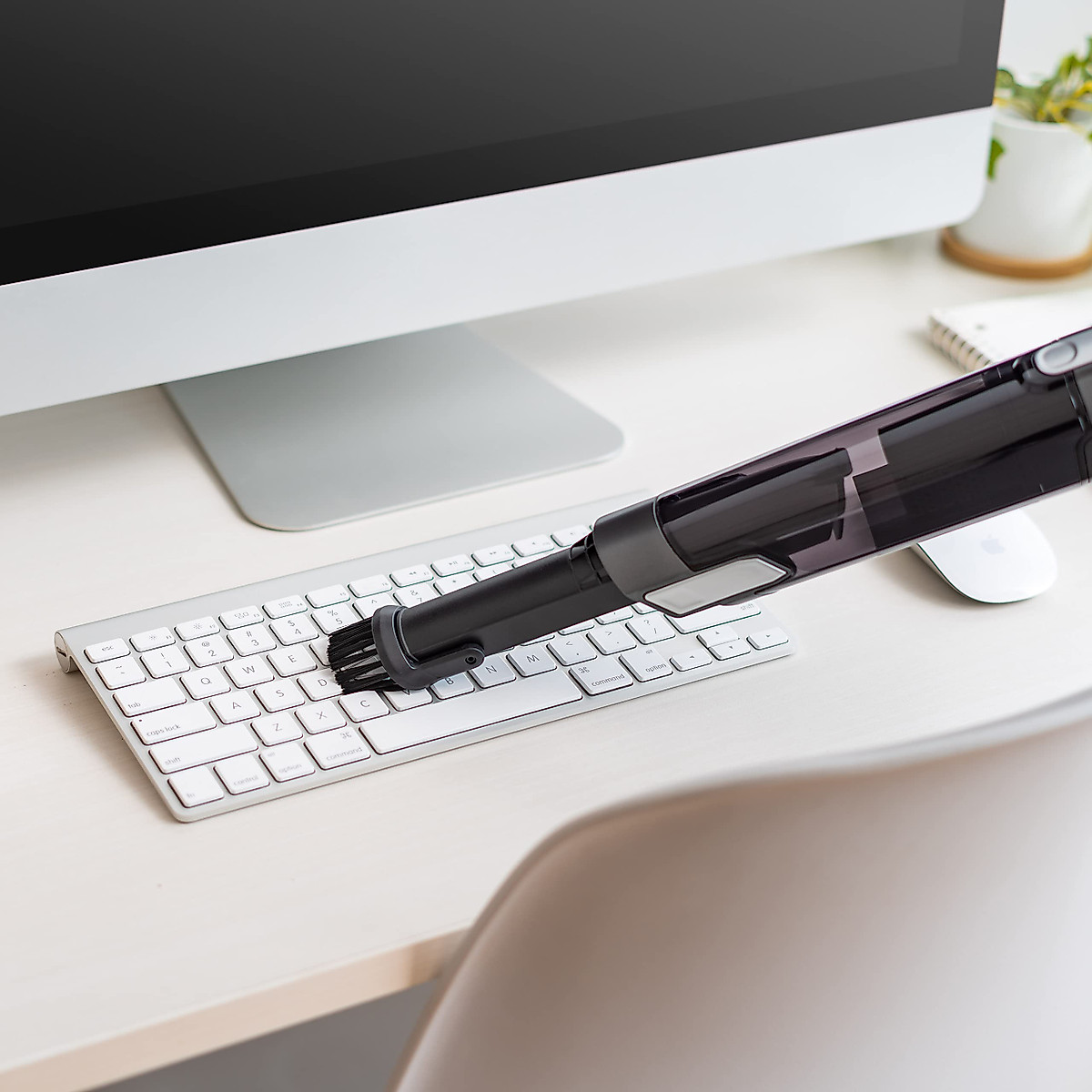 IRIS USA Handheld Vacuum with Fast Charging Battery, Home Office or Car, Portable Lightweight Cleaner with Powerful Suction, Washable Dust Cup, Gray