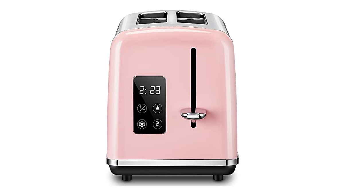 Pink REDMOND Toaster - 2 Slice with LED Touch Screen & Wide Slots