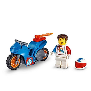 LEGO 60298 City Stuntz Rocket Stunt Bike Set with Flywheel-Powered Toy Motorbike & Rocket Racer Minifigure, Gifts Boys and Girls 5 Plus Years Old