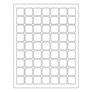 ChromaLabel 1 x 1 Inch Printable Labels, Compatible with Laser and Inkjet Printers, 1575 Stickers per Pack, 25 Sheets, White