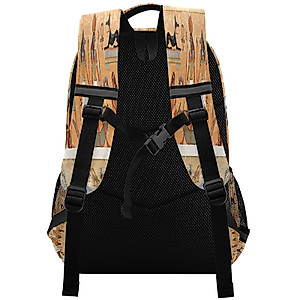 xigua Egyptian Tribal Life Printing Backpack Casual Daypacks- Lightweight School Bag