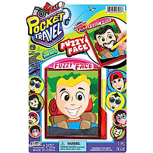 JA-RU Magnetic Face Toy (6 Units) Funny Beard, Hair & Fuzzy Face Magnetic Toy. Hand Held Road Trip Games. Retro Toys for Kids. Christmas Stocking Stuffers. 3257-6